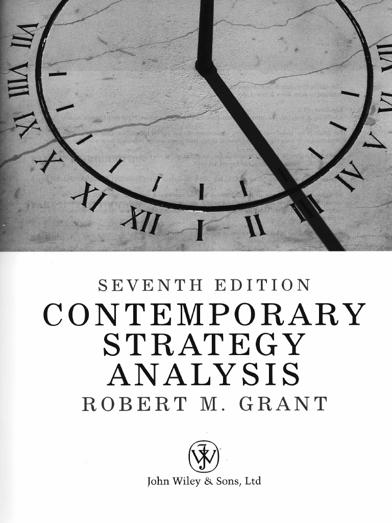 Contemporary Strategic Analysis - Robert M Grant 7th Edition | PDF ...