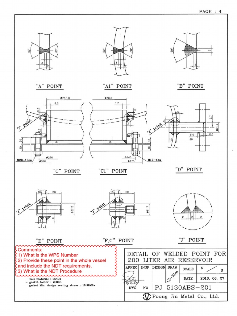 Air Bottle - Welding Map | PDF