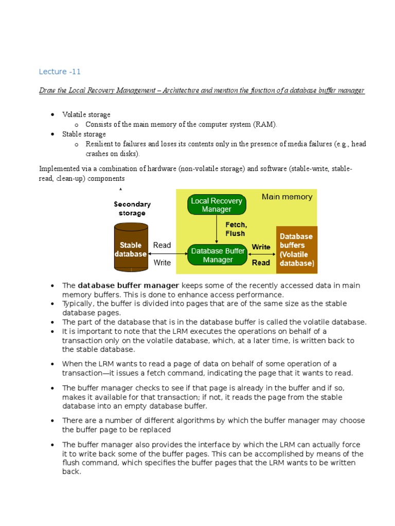 Database Buffer Management Guide | PDF | Computer Data Storage | Data ...
