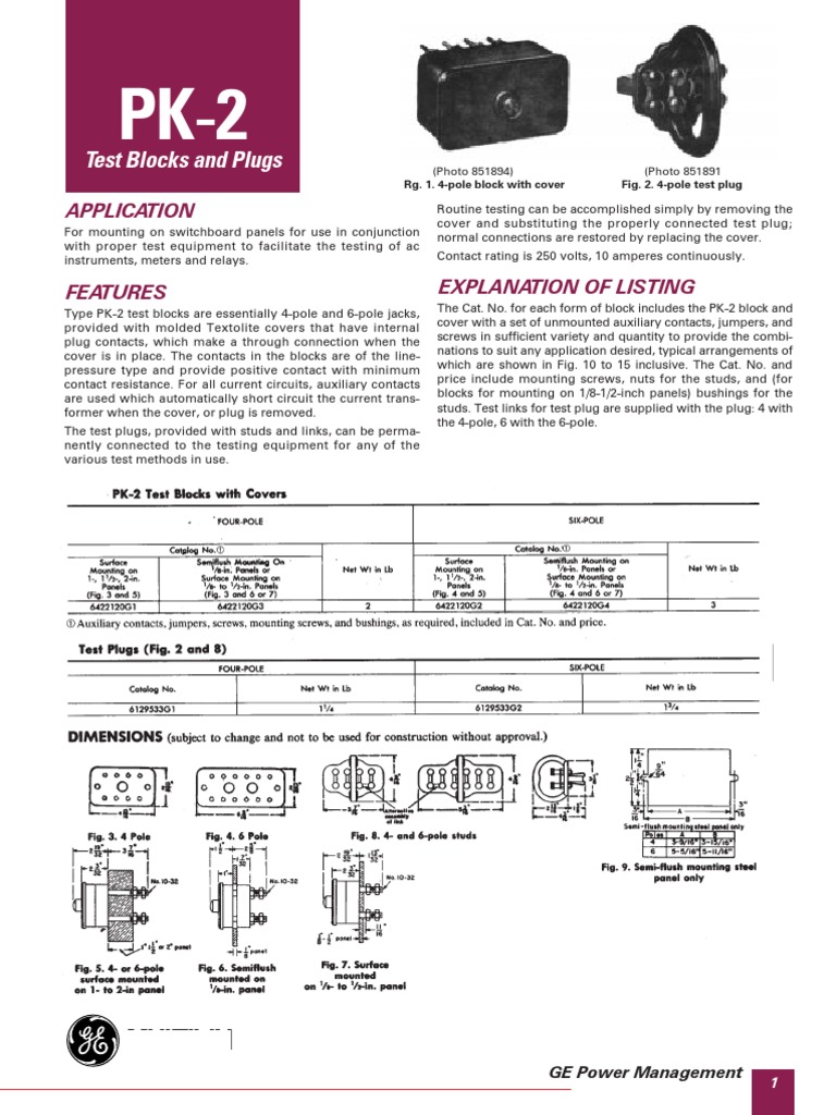 07 - Bloco de Teste - Pk2 | PDF | Electrical Connector | Power (Physics)