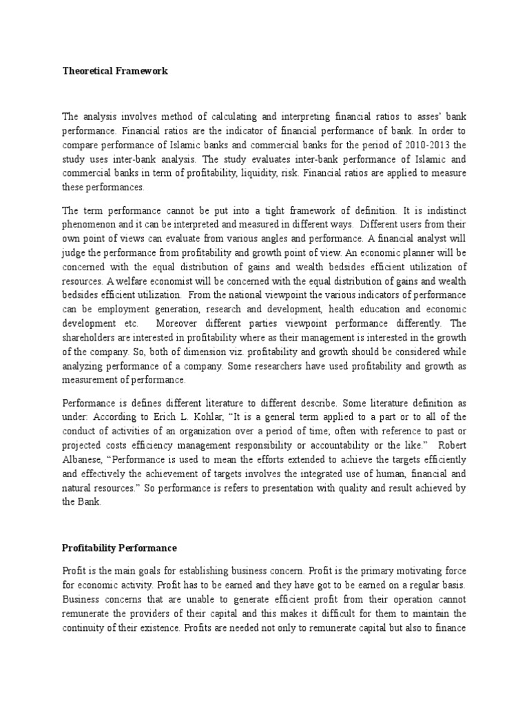 Theoretical Framework | PDF | Market Liquidity | Profit (Accounting)