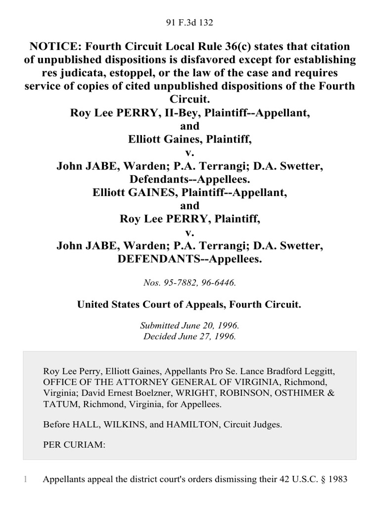 United States Court of Appeals, Fourth Circuit | PDF