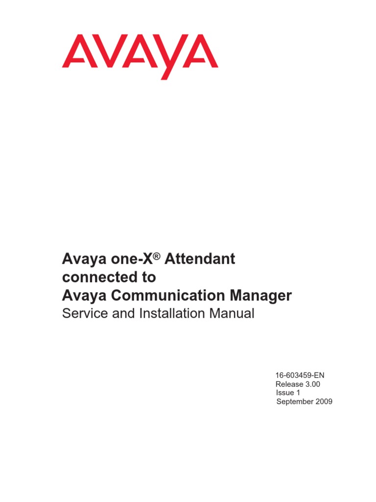 Avaya One-X Attendant | PDF | World Wide Web | Internet & Web
