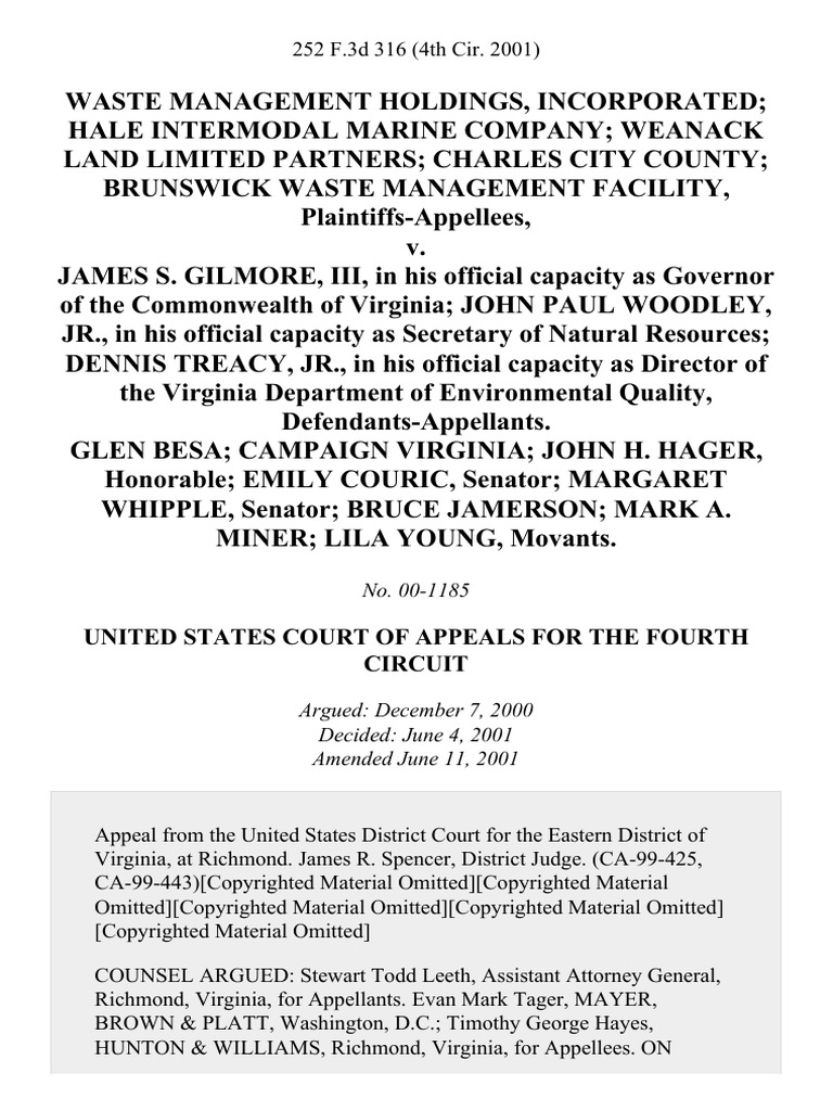 United States Court of Appeals For The Fourth Circuit | PDF | Ex Parte ...
