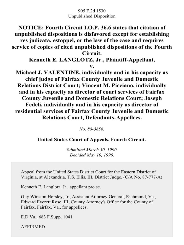 United States Court of Appeals, Fourth Circuit | PDF