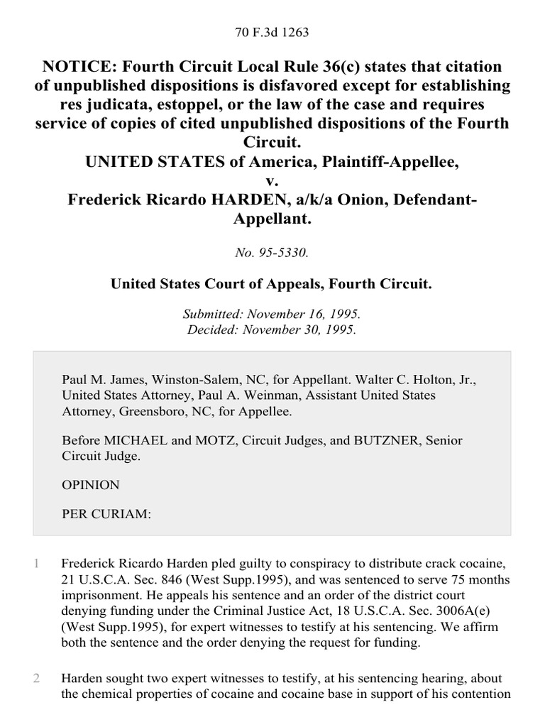 Appeal of Sentence in Drug Conspiracy Case | PDF