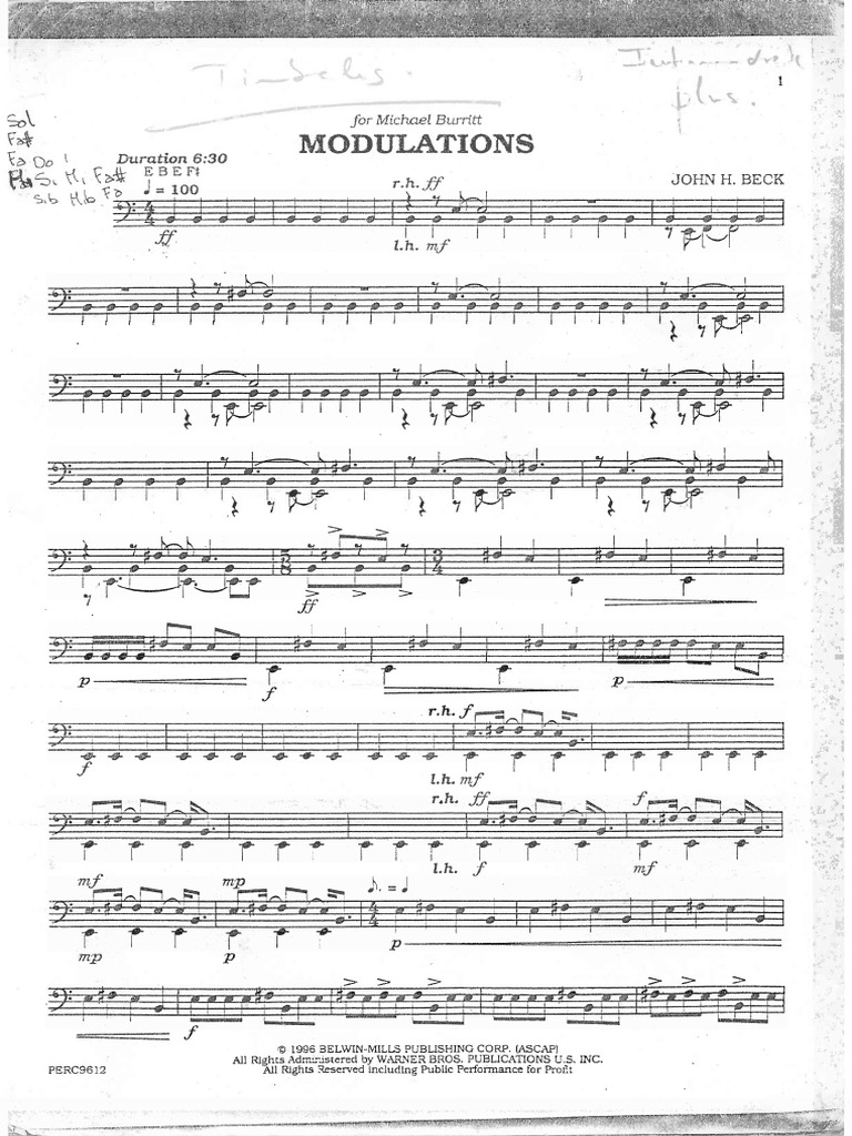 John H. Beck - Modulations | PDF
