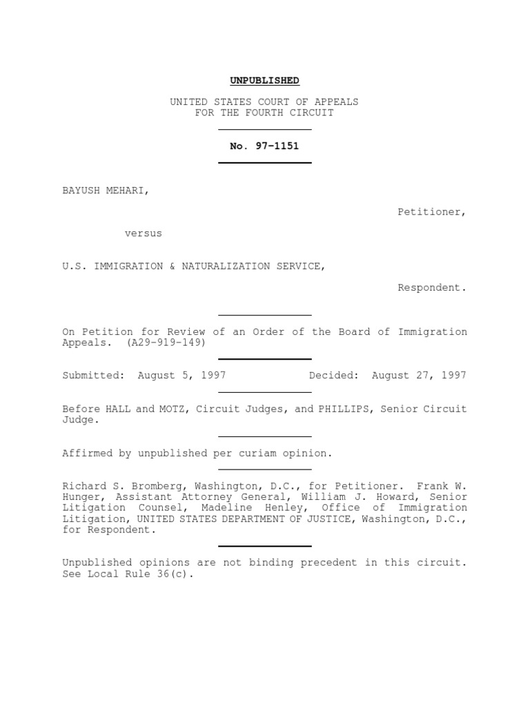 Immigration Appeal Affirmed | PDF | Law