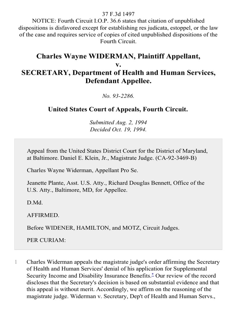 Legal Appeal on Disability Benefits | PDF | Law