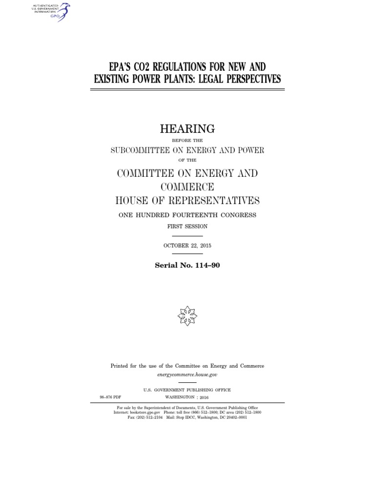 EPA CO2 Regulations Hearing 2015 | PDF | United States Environmental ...