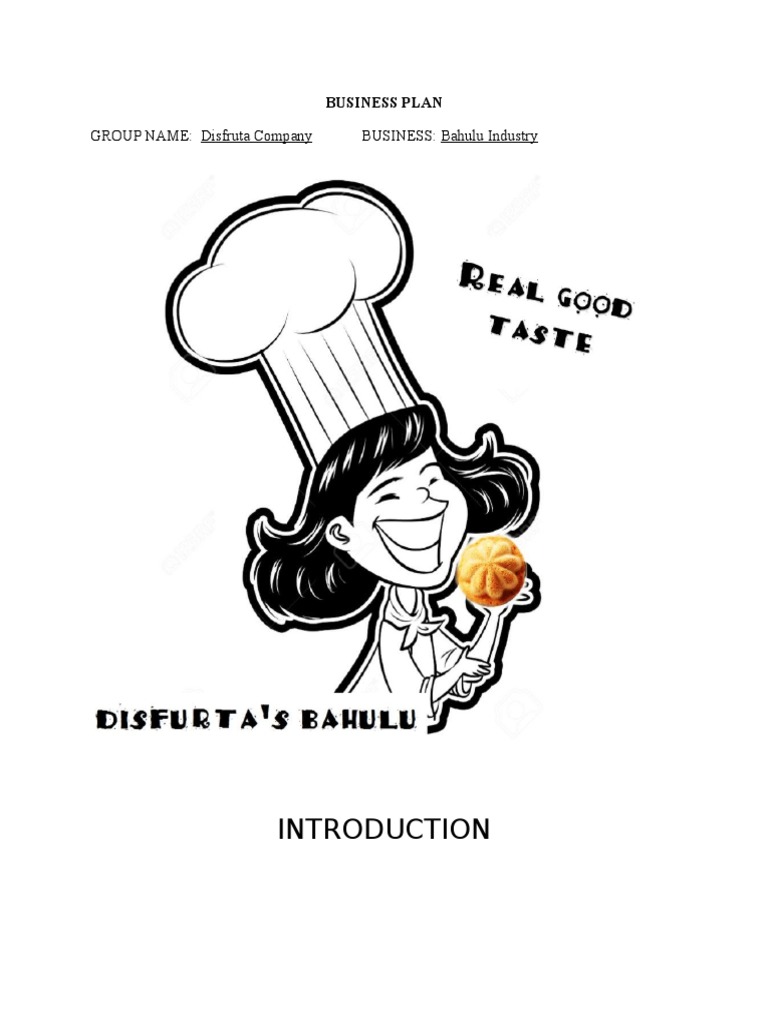 Business Plan PDF Foods Innovation