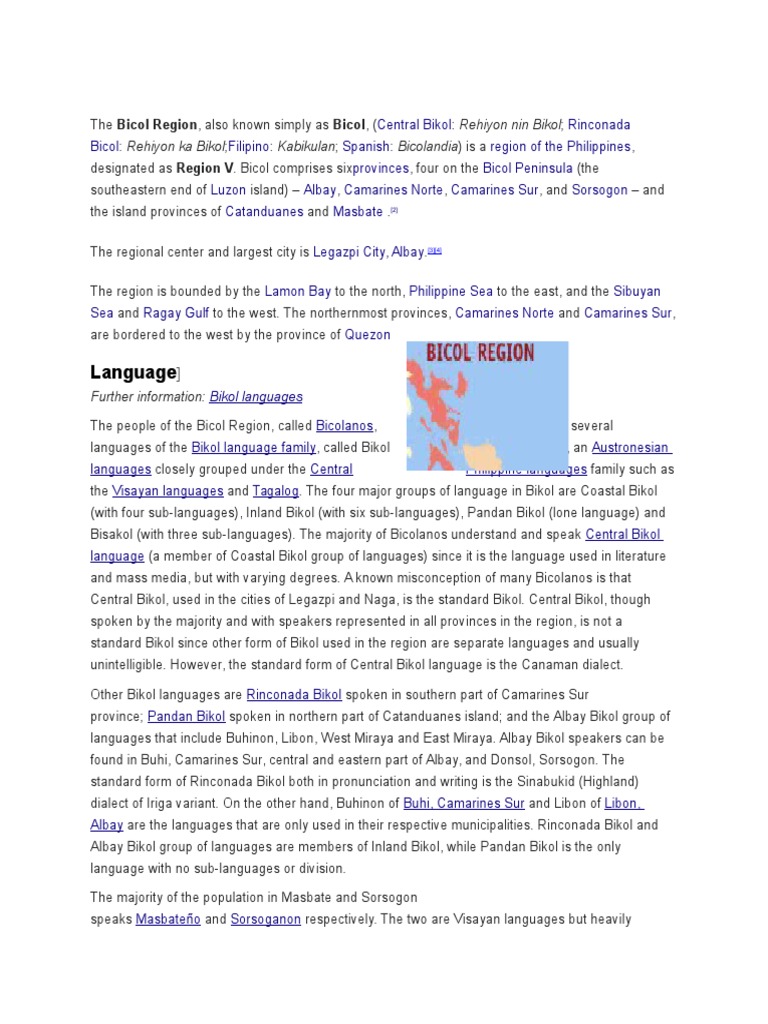 Bicol - Region - Report - Docx Filename - UTF-8''bicol Region Report ...