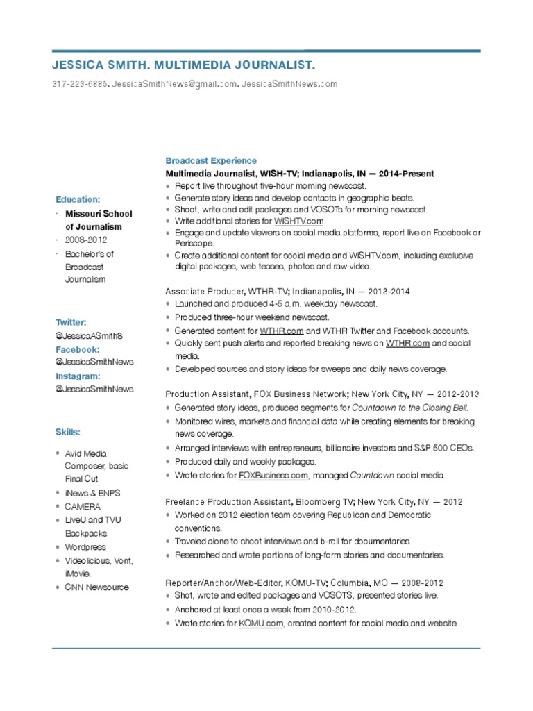 Resume Jess Smith PDF | PDF