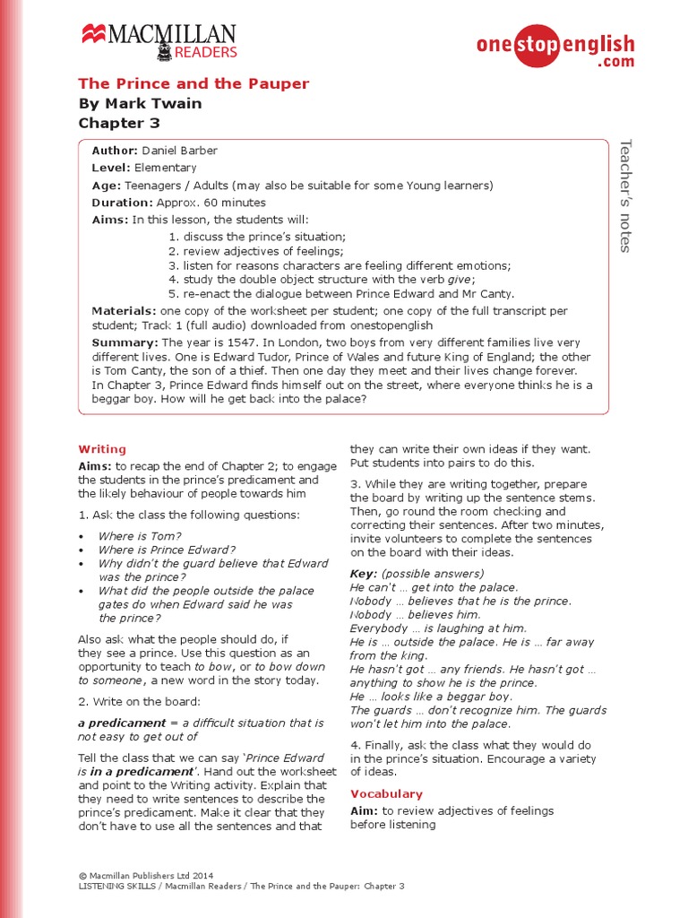 The Prince and The Pauper Part 3 | Download Free PDF | The Prince And ...