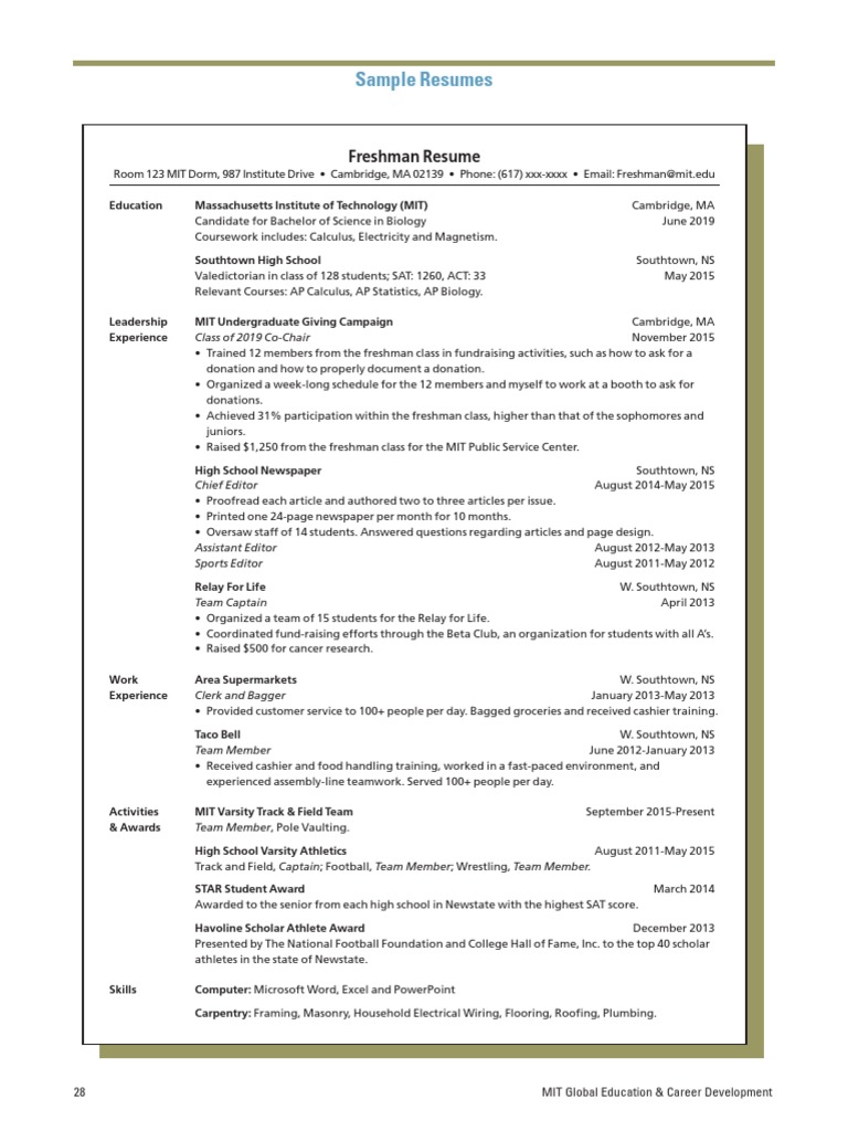 Sample Resumes PDF | PDF