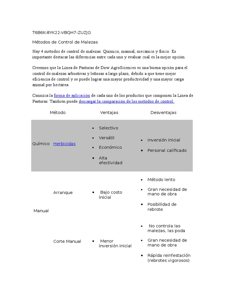 Los Diferentes Tipos de Malezas | PDF | Hierba | Horticultura y jardinería