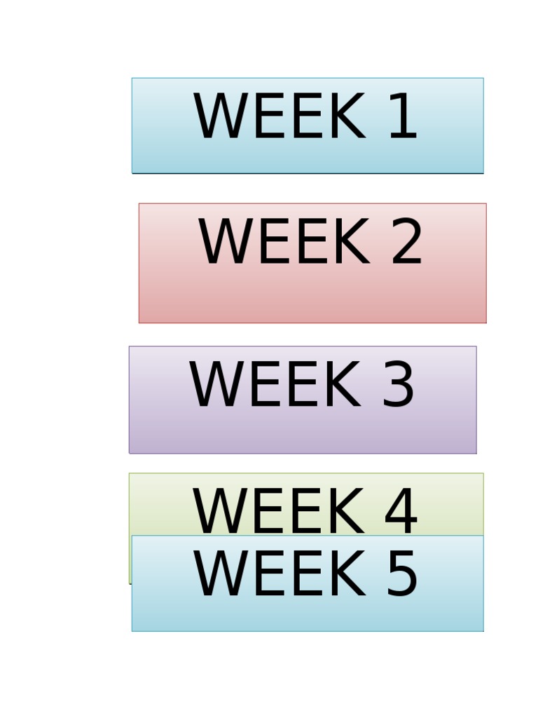 Week 1 Week 2 Week 3 Week 4 Week 5 | PDF