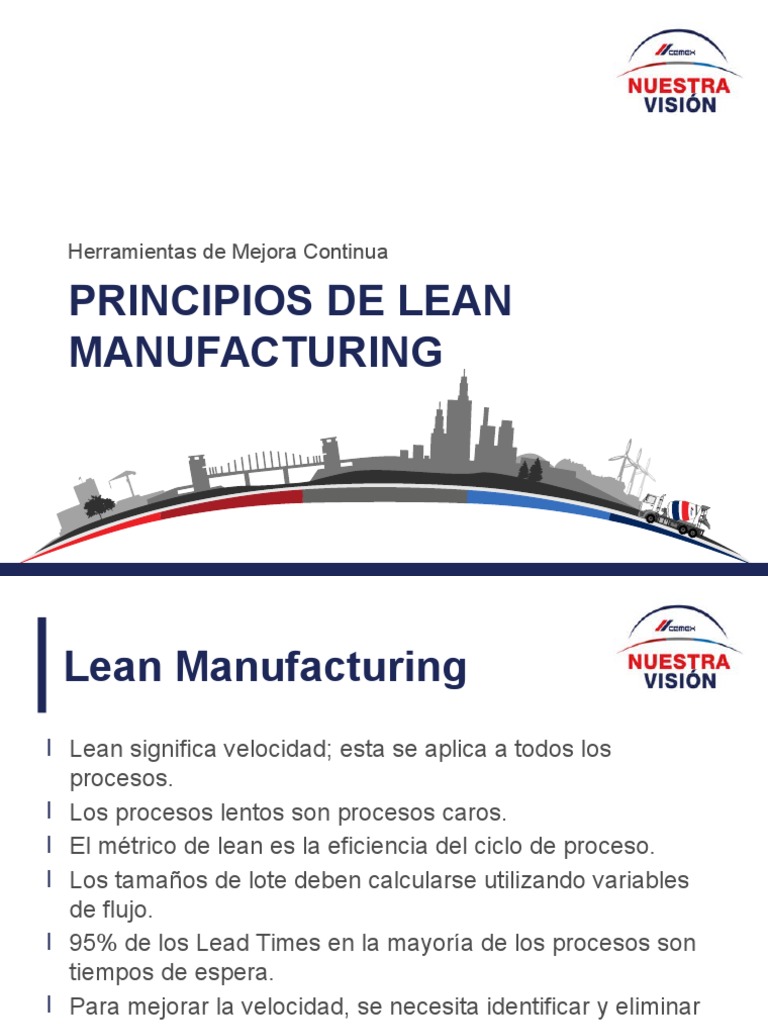Principios de Lean Manufacturing | PDF | Lean Manufacturing | Six Sigma