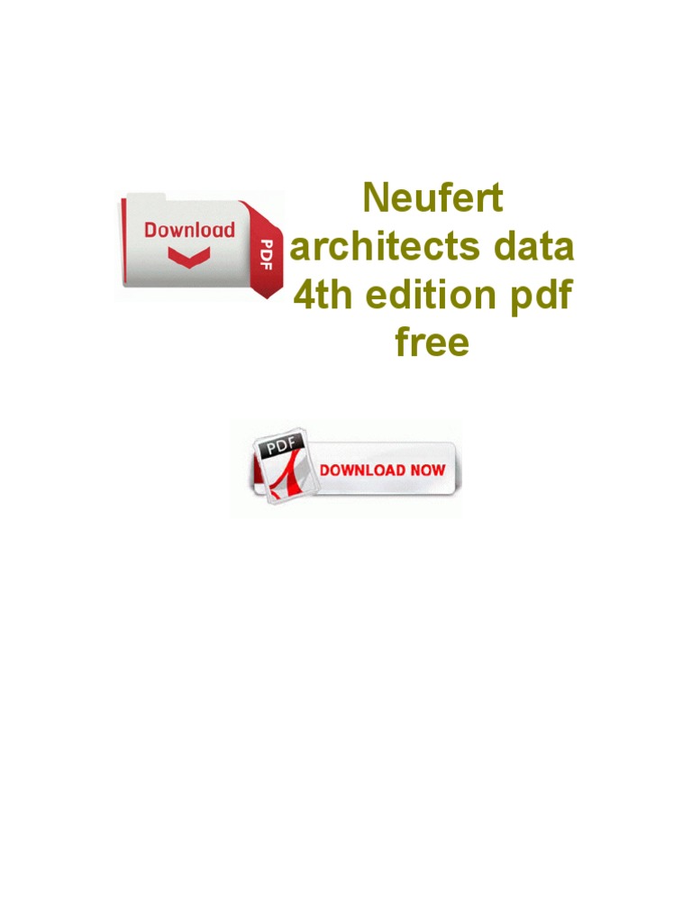 Neufert Architects Data 4th Edition PDF Free | PDF | Microsoft Windows ...