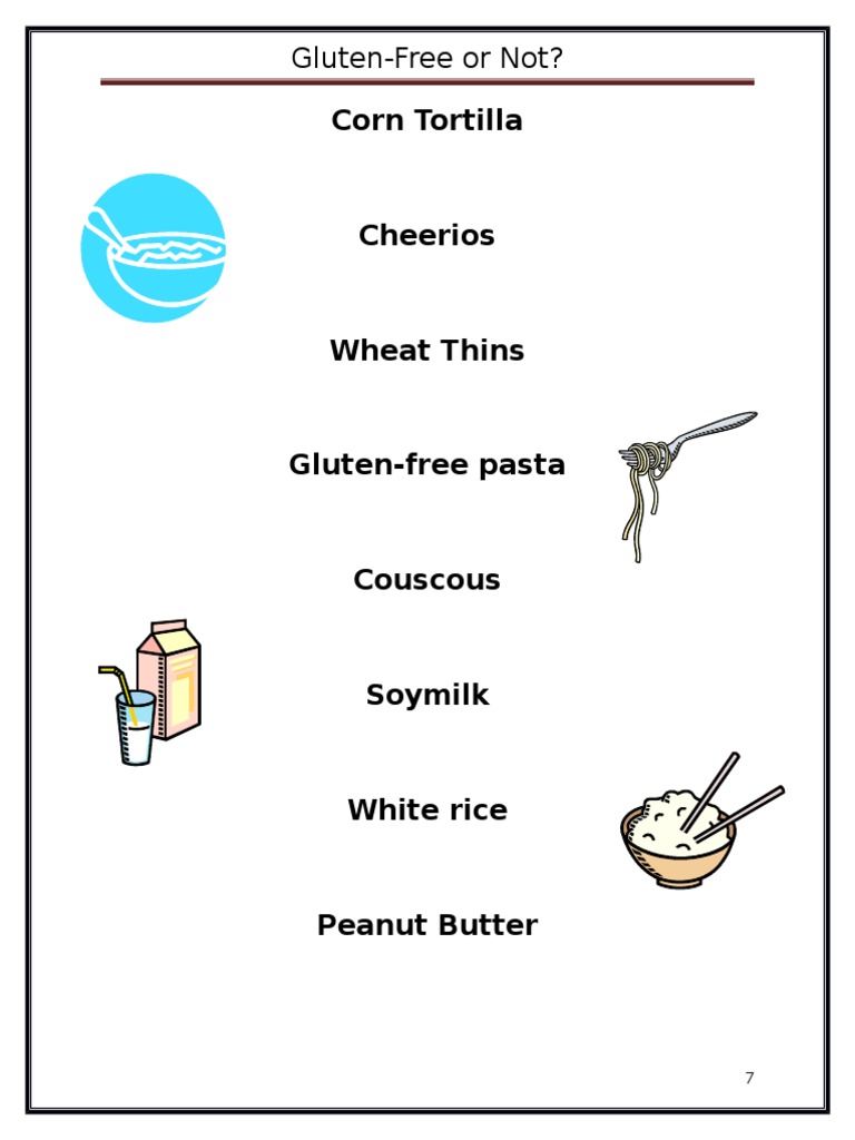 Celiac Diet Tool 1 Example1 | PDF