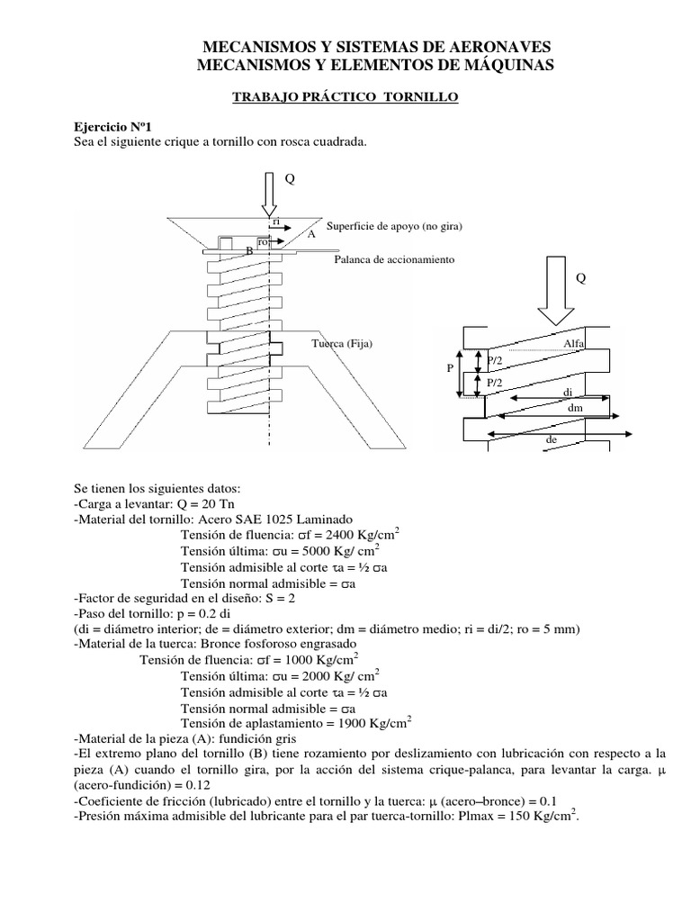 TP Tornillo 2016 | PDF | Hormigón pretensado | Tornillo