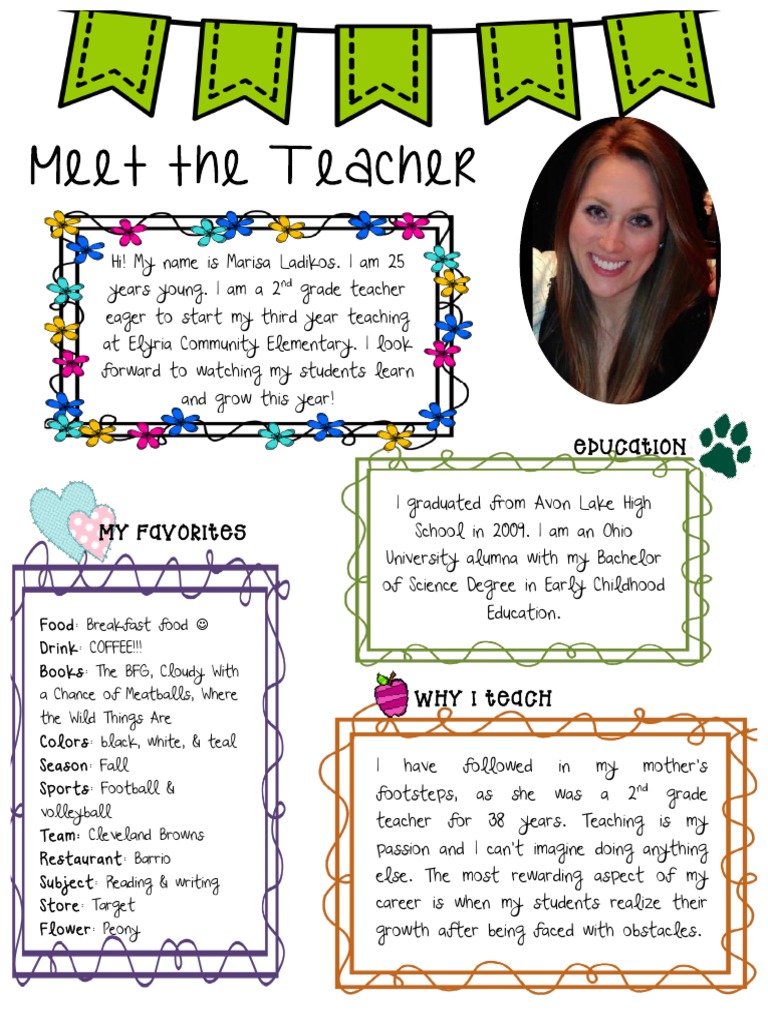 Meet Marisa Ladikos: 2nd Grade Teacher | PDF