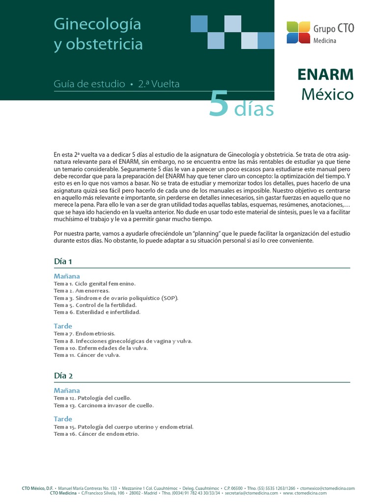 Guia De Estudio Ginecología Y Obstetricia Pdf Cáncer De Mama Cáncer