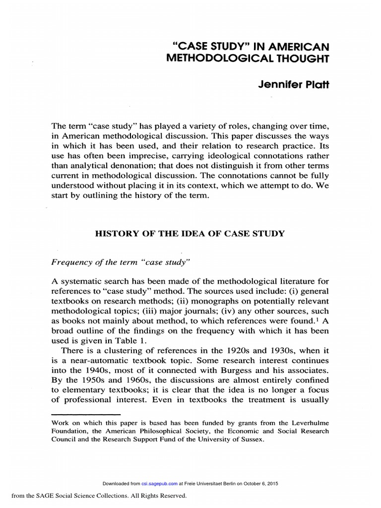 Current Sociology 1992 CaseStudy | PDF | Social Science