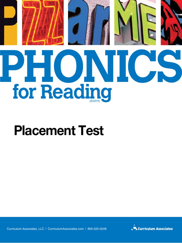 Phonics in Reading - Placement Test | PDF | Phonics | Reading (Process)