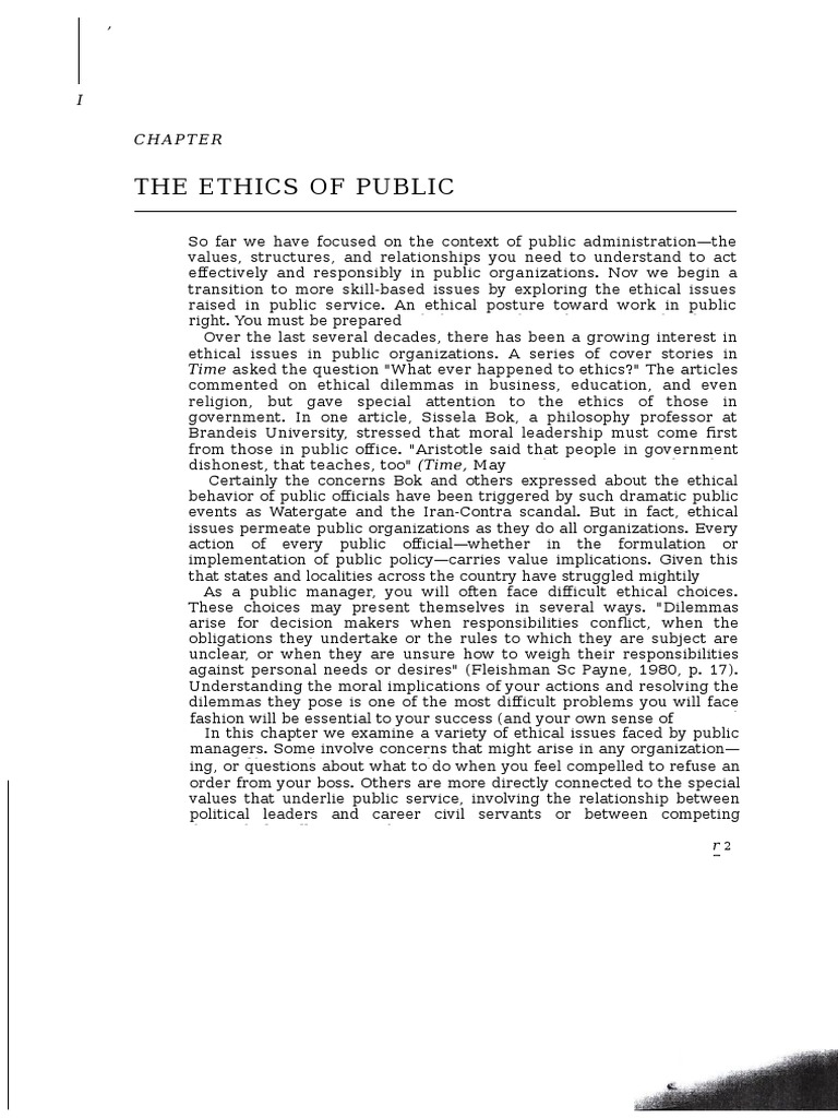 Ethics in Public Service Challenges | PDF | Public Administration ...