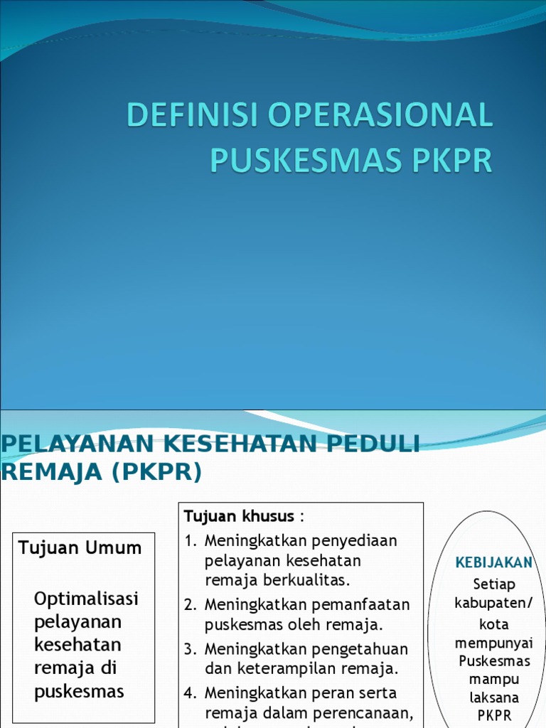 DO Puskesmas PKPR | PDF | Kesehatan Holistik