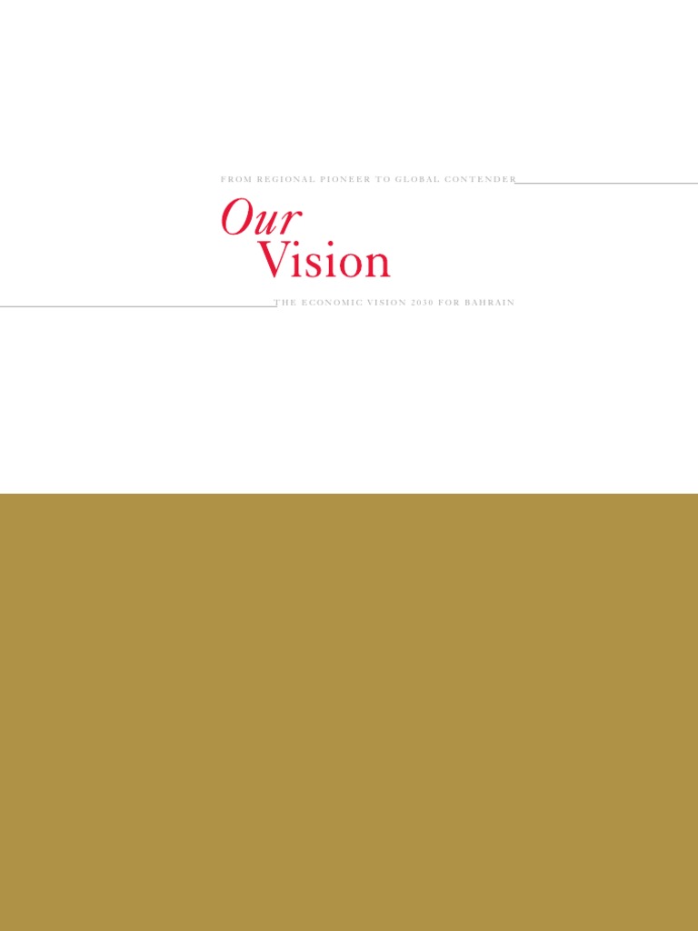 Bahrain Economic Vision 2030 | PDF | Bahrain | Employment