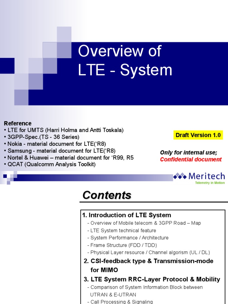 Overview of LTE | PDF | Telecommunications Standards | Broadcast ...