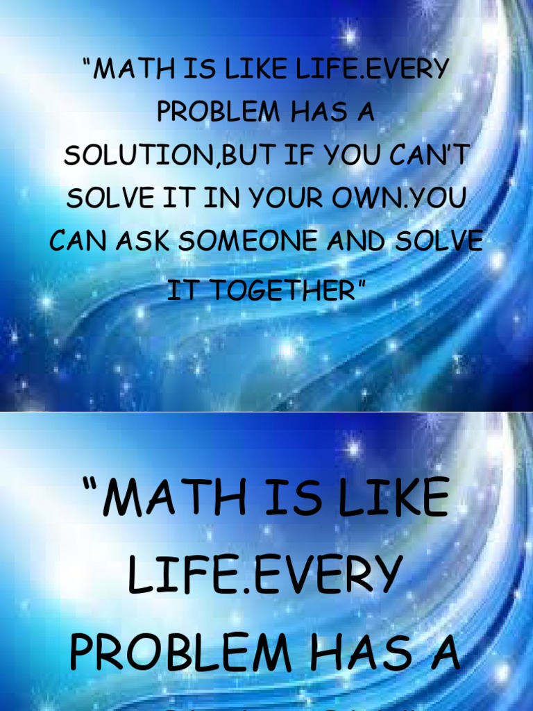 The Connections Between Math and Life: Finding Solutions Through ...