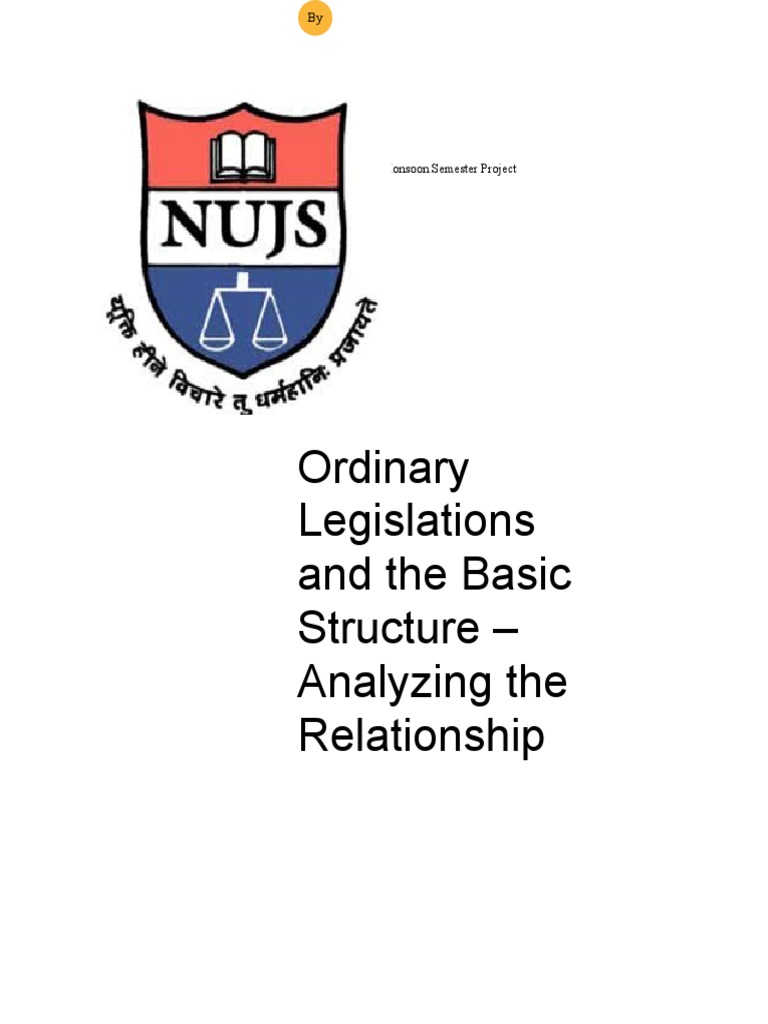 Basic Structure and Ordinary Legislation | PDF | Political Charters ...