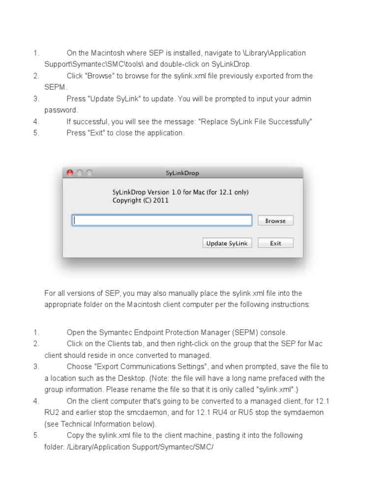 Procedure To Import Sylink File in MAC System | PDF
