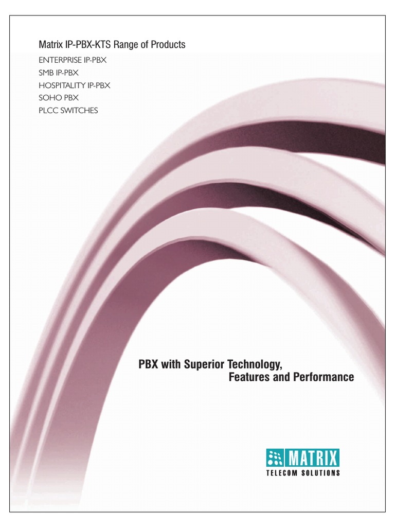 Matrix PBX Product Catalogue | PDF | Session Initiation Protocol ...