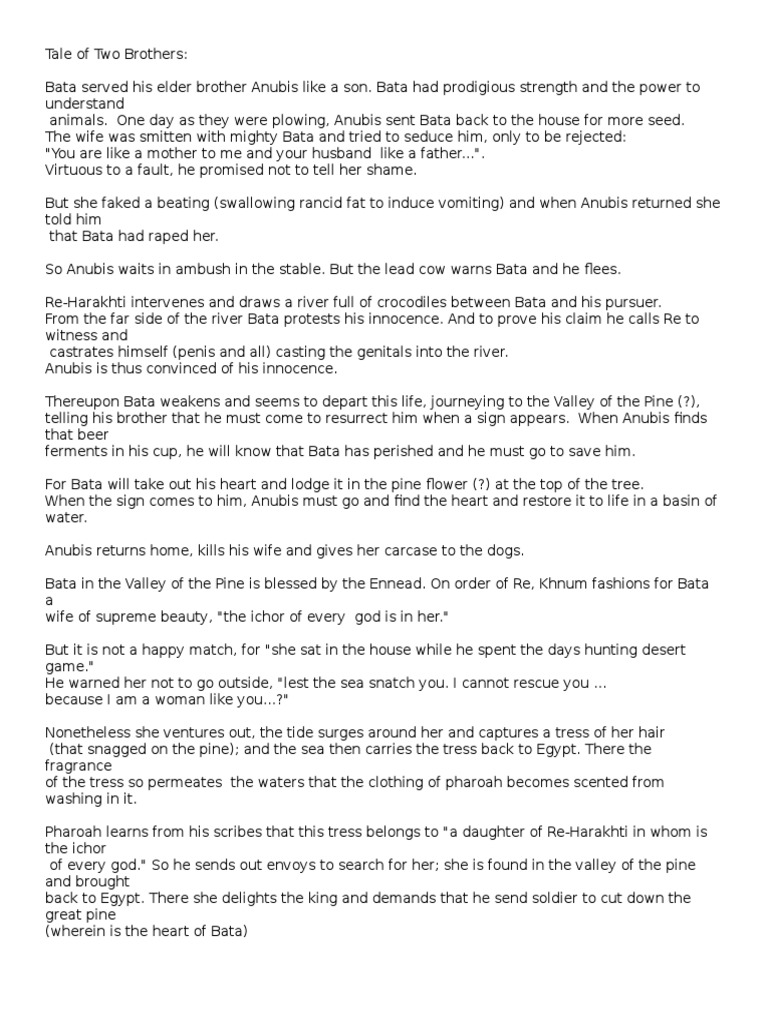 Tale of Two Brothers | PDF