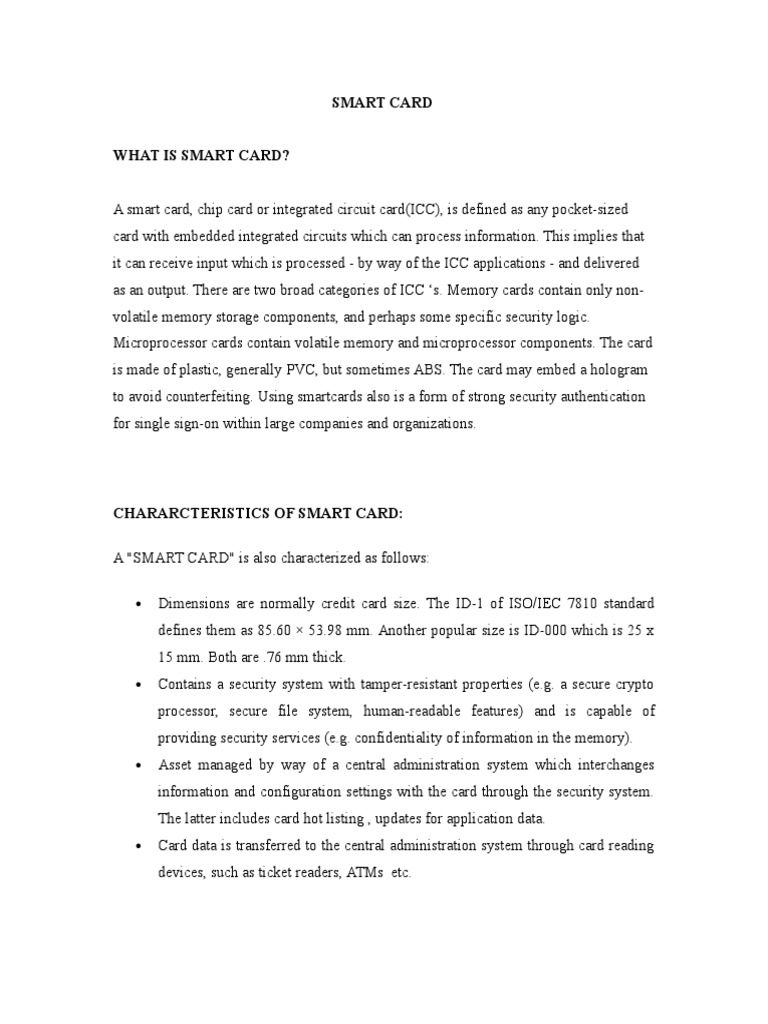 An In-Depth Look at Smart Cards: Their Characteristics, Benefits, Types ...