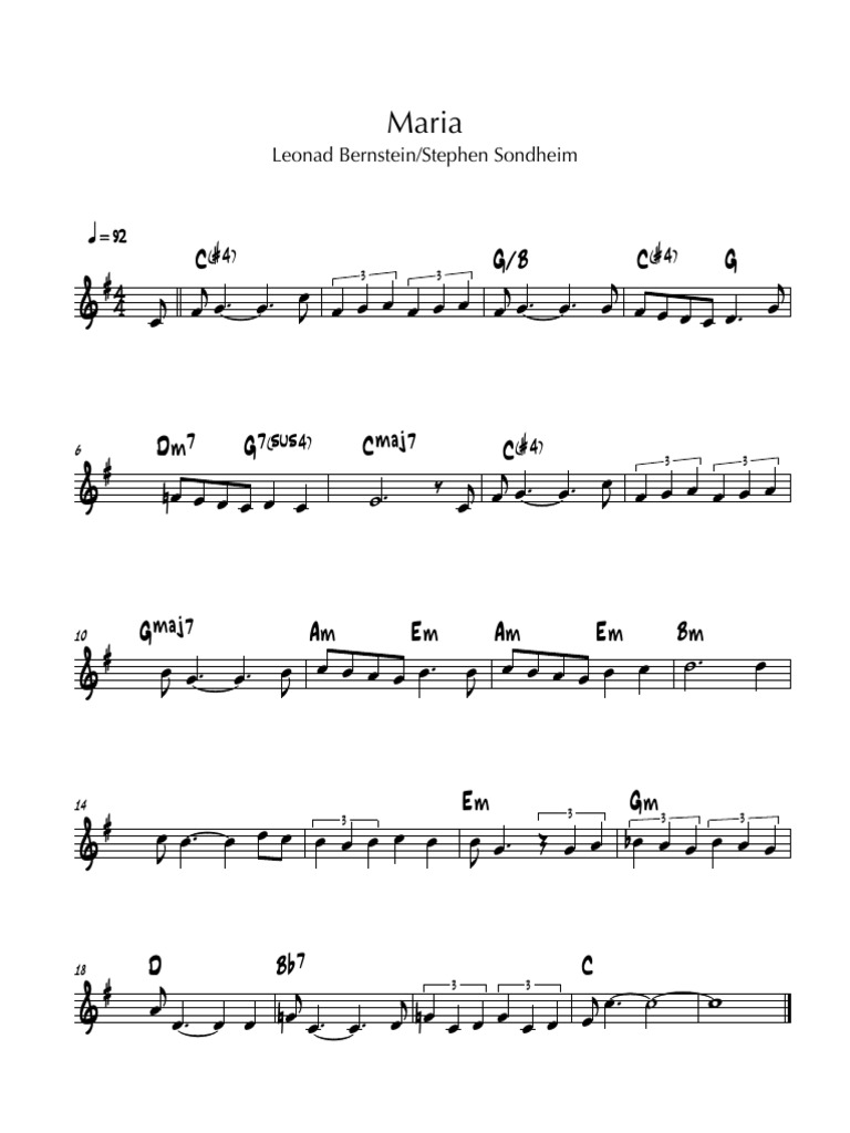 Maria - Full Score | PDF