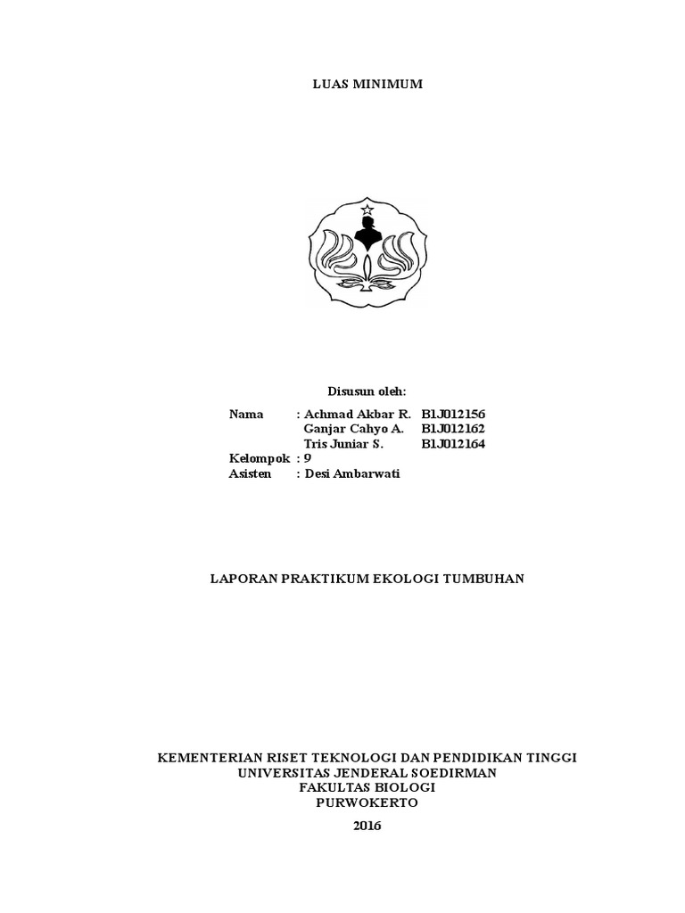 Laporan Praktikum Ekologi Tumbuhan | PDF