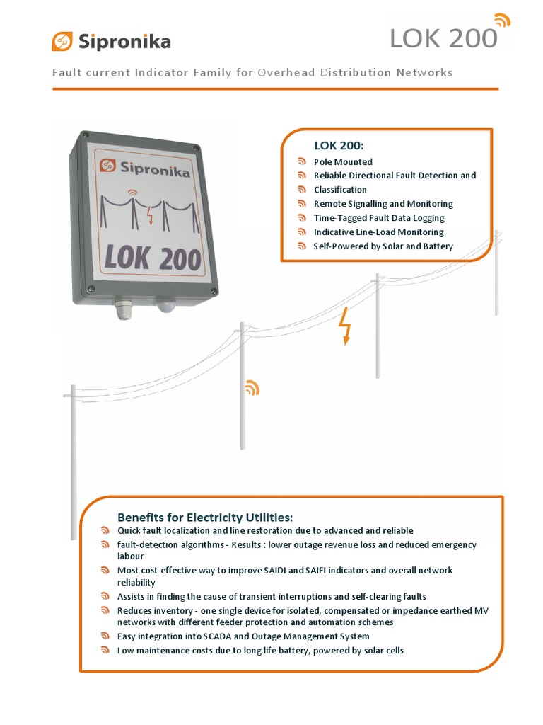 LOK 200 Fault Passage Indicator | PDF | Scada | Short Message Service