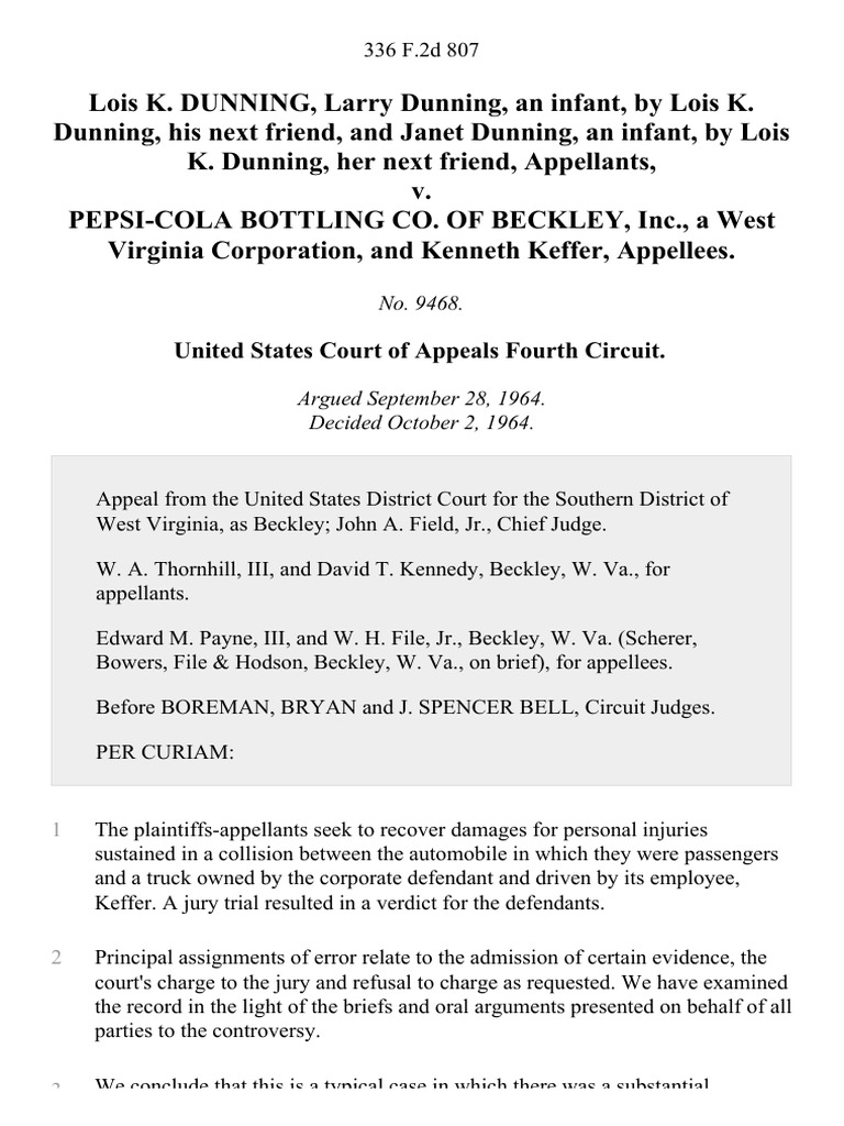 United States Court of Appeals Fourth Circuit | PDF | Appeal | Precedent