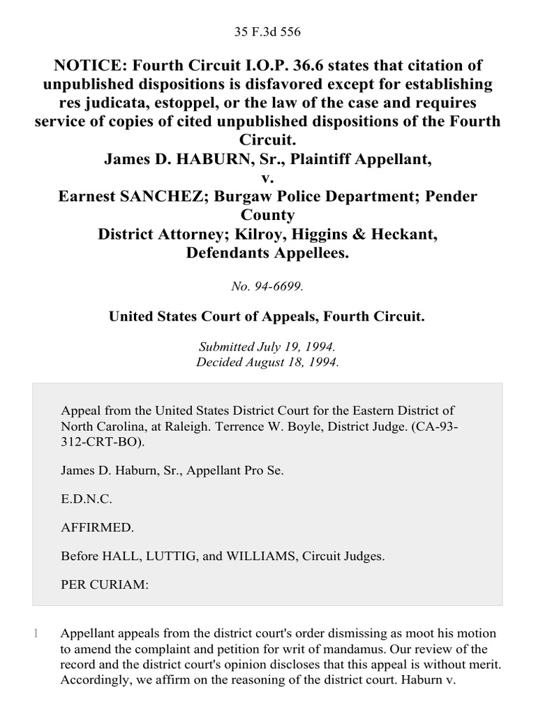 United States Court of Appeals, Fourth Circuit | PDF