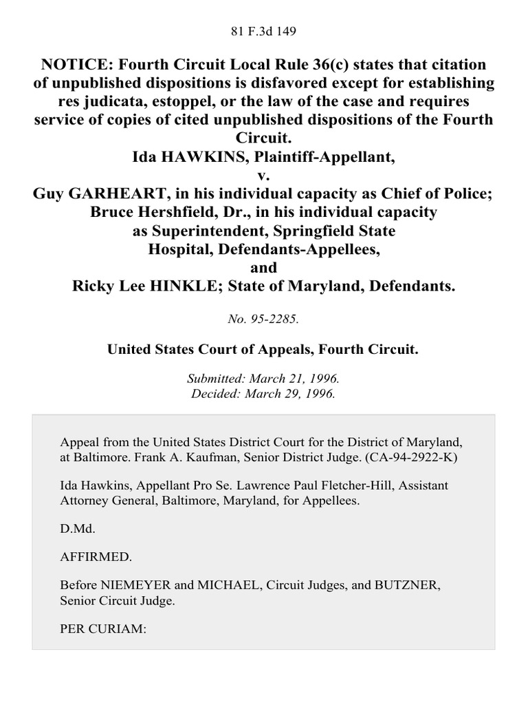 United States Court of Appeals, Fourth Circuit | PDF