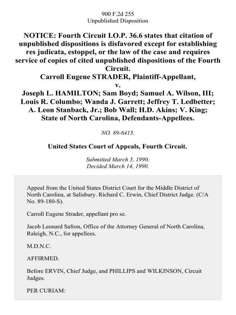 United States Court of Appeals, Fourth Circuit | PDF