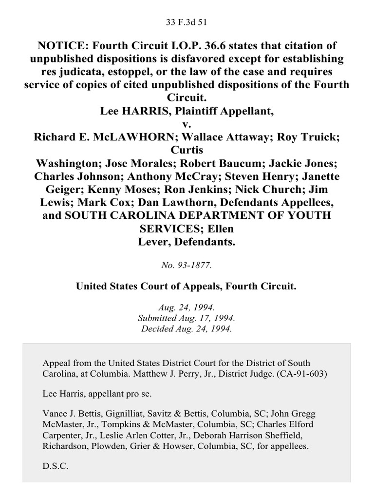 United States Court of Appeals, Fourth Circuit | PDF | Politics ...