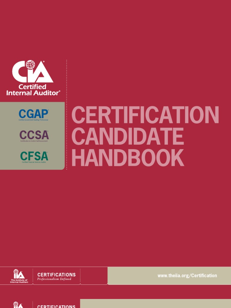 CIA Handbook | PDF | Identity Document | Internal Audit
