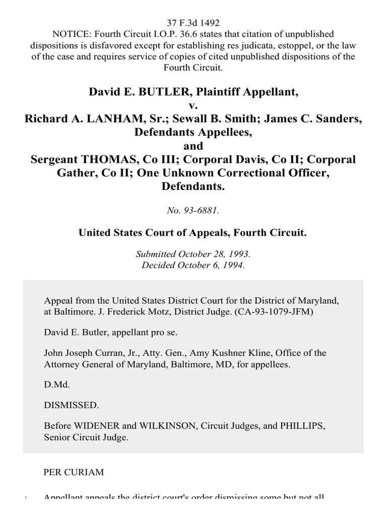United States Court of Appeals, Fourth Circuit | PDF
