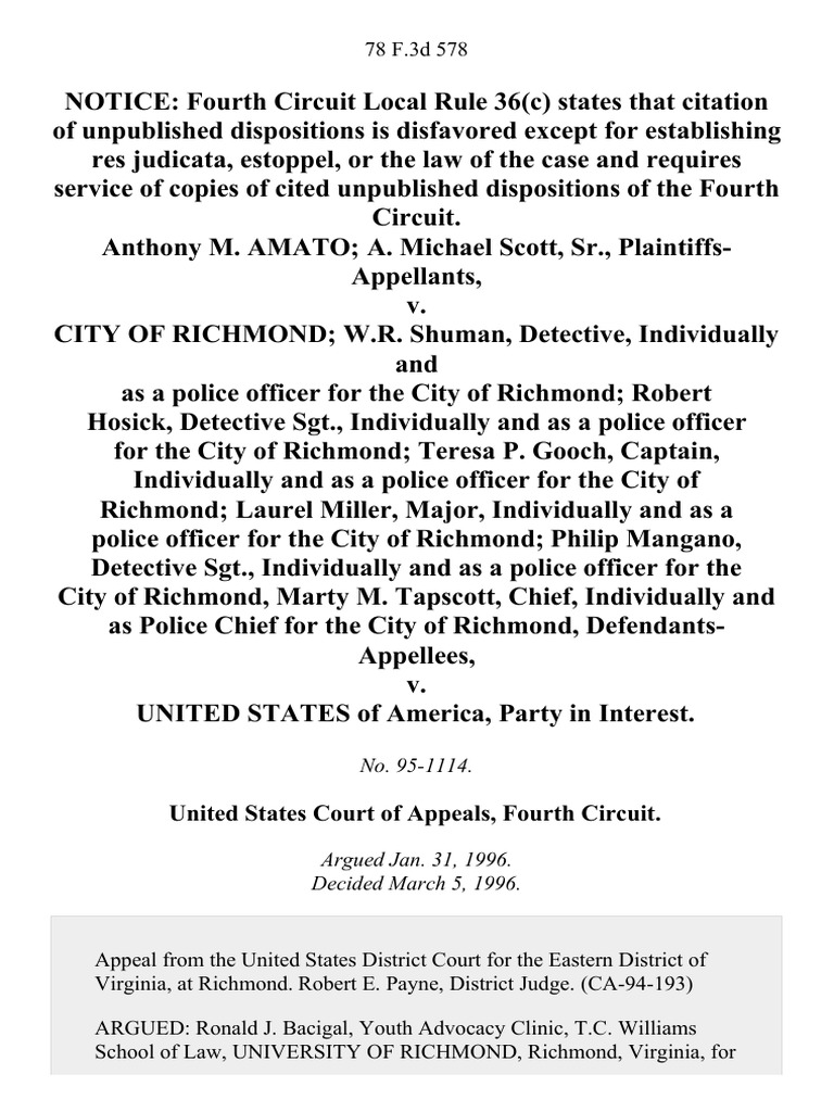 United States Court of Appeals, Fourth Circuit | PDF